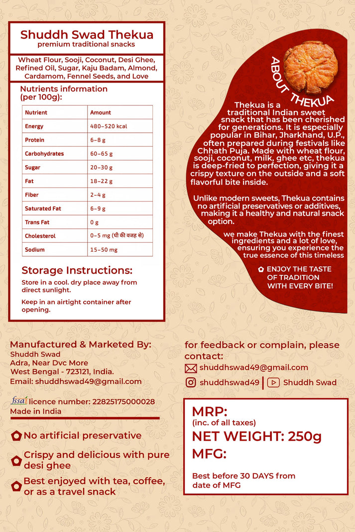 Traditional Thekua – Shuddh Swad